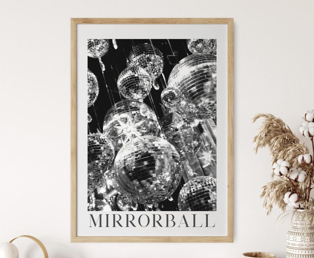 Mirrorball Poster, Mirrorball Lyrics, Folklore Gift, Disco Ball Print ...