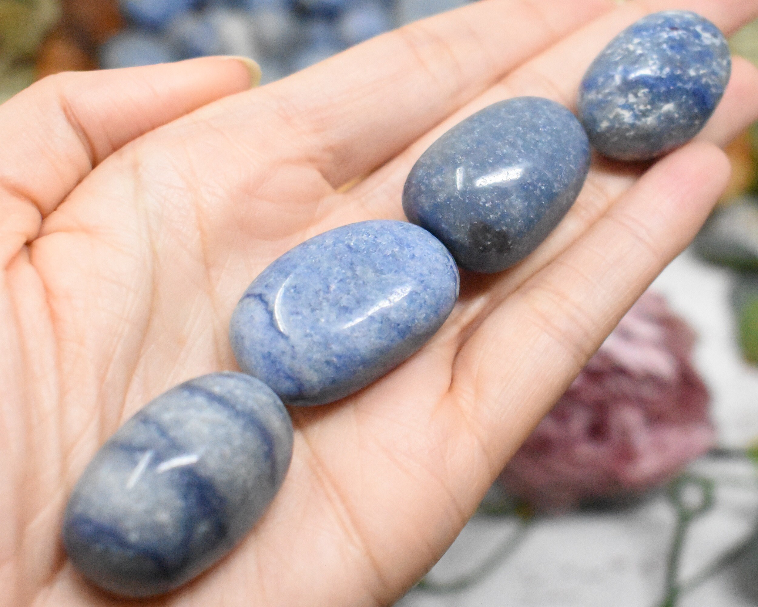 Natural Blue Aventurine Tumbled Stone - Etsy