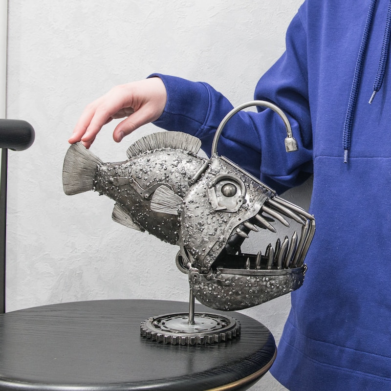 Angler Fish Sculpture - Etsy