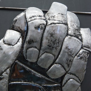 Panel, Painting, Hand, Fist, Human Fist, Fingers, Metalart, Volumetric ...
