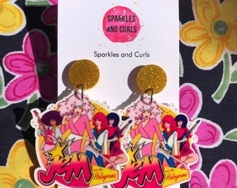 Jem and the Holograms Earrings - Etsy