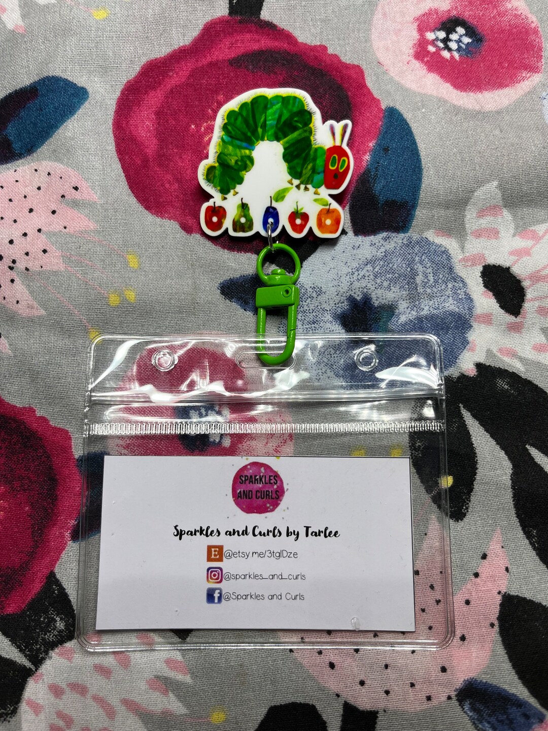 Acrylic Hungry Caterpillar ID Badge Brooch - Etsy