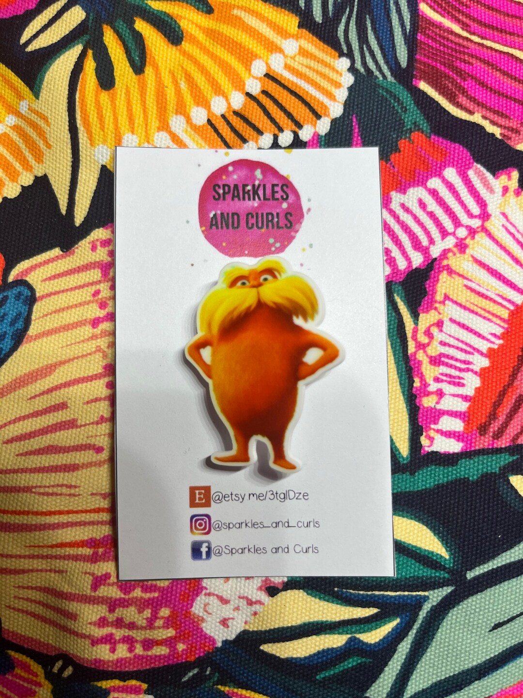 The Lorax Acrylic Brooch - Etsy