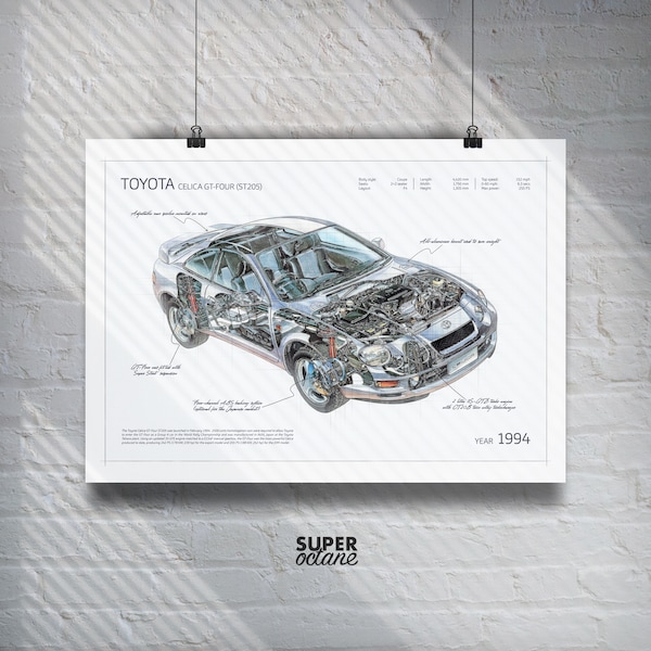 Vintage Toyota Print - Etsy