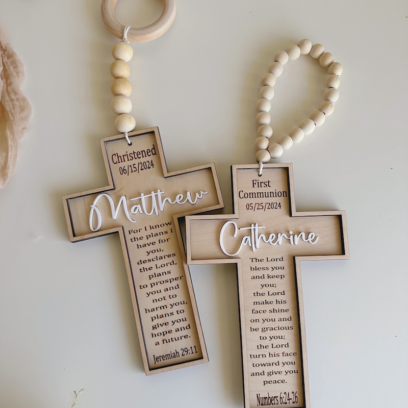 Baptism Cross - Etsy