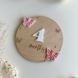 Butterfly Birth Sign Baby Birth Announcement Arched Wooden Birth ...