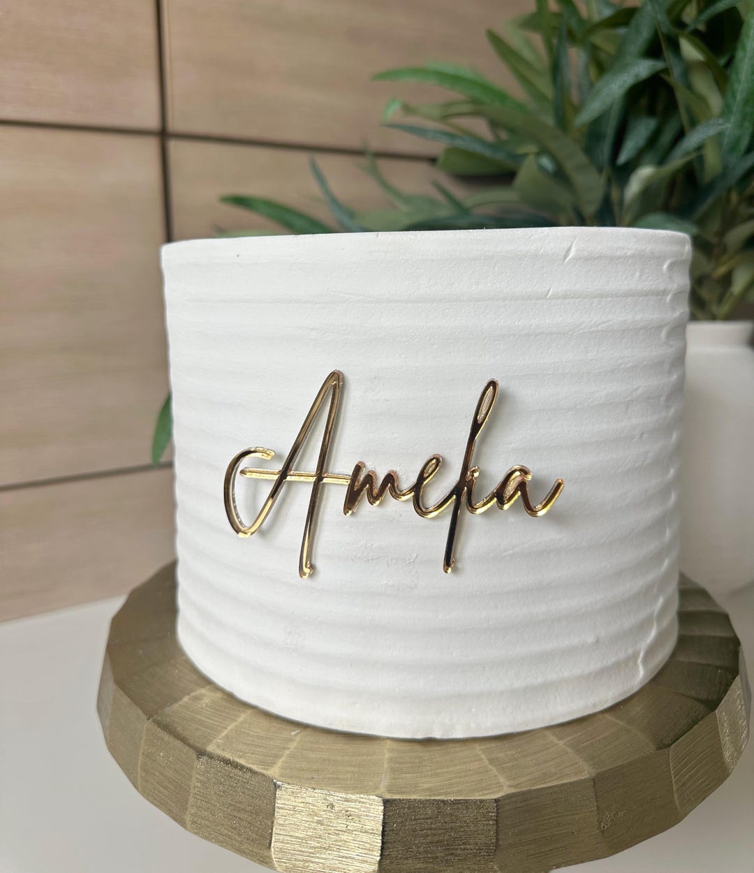 Custom Name Cake Charm | Script Acrylic Name Cake Charm | Birthday Cake ...