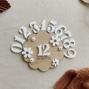 Daisy Flower Milestones Baby Milestones Monthly Milestones - Etsy