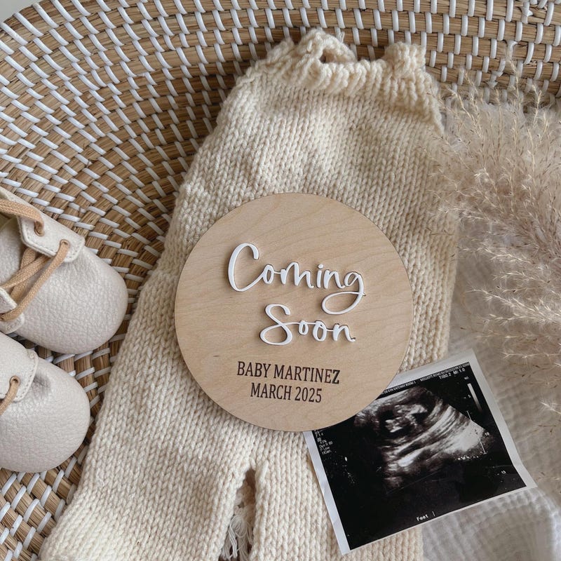 Baby Coming Soon Sign - Etsy