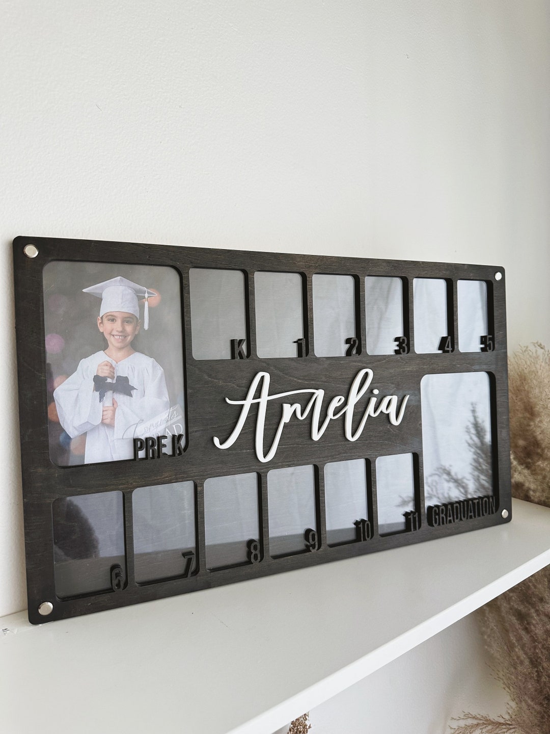 School Year Photo Sign Personalized Photo Frame Photo Frame for Kids ...