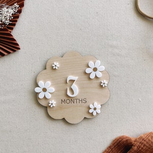 Daisy Flower Milestones Baby Milestones Monthly Milestones - Etsy