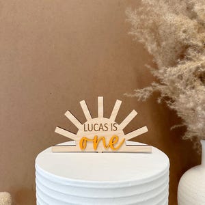 Sun Cake Topper | One Sun Cake Topper | Birthday Topper | First ...