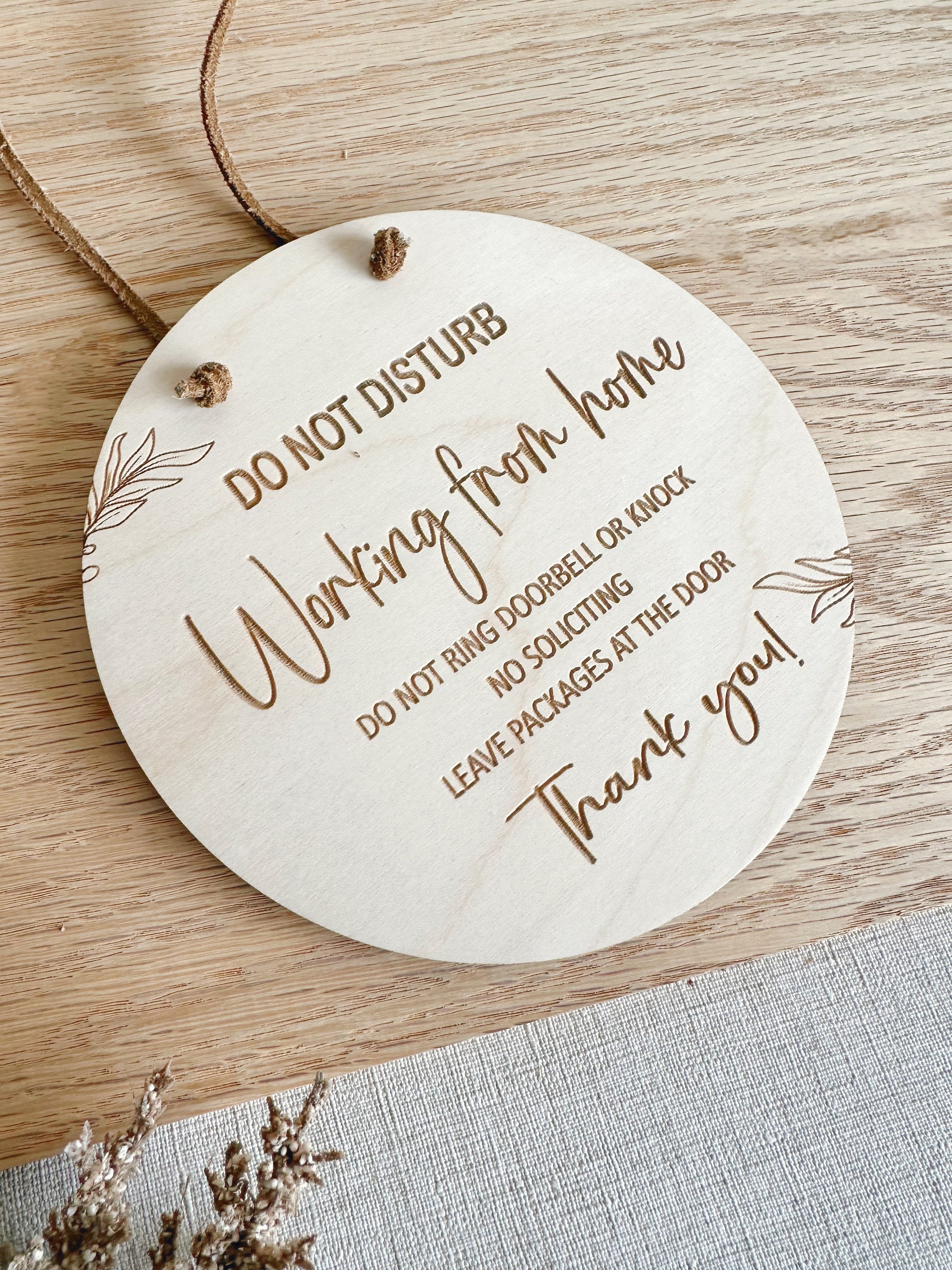 Work From Home Sign | Do Not Disturb Sign | No Soliciting | Do Not ...