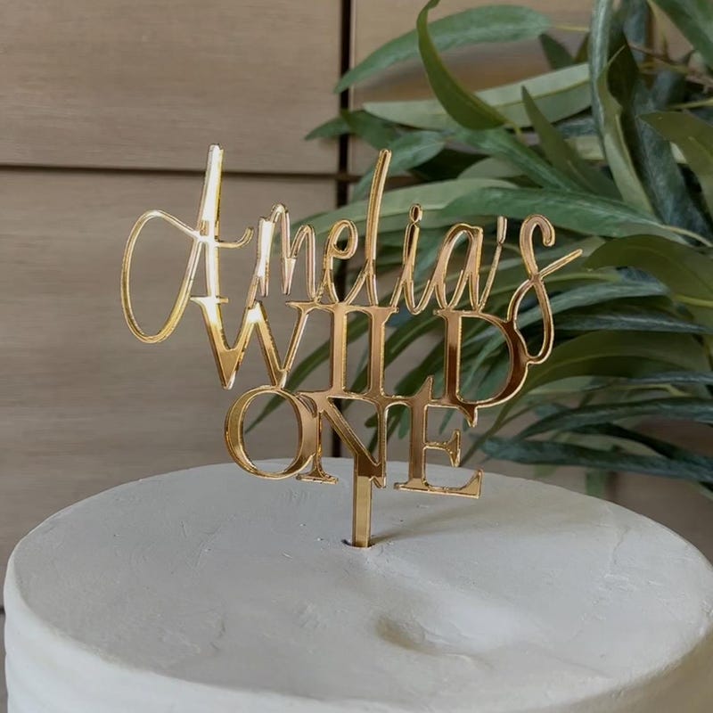 Wild One Cake Topper - Etsy