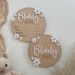 Daisy Flower Birth Sign Baby Birth Announcement Arched Wooden Birth ...