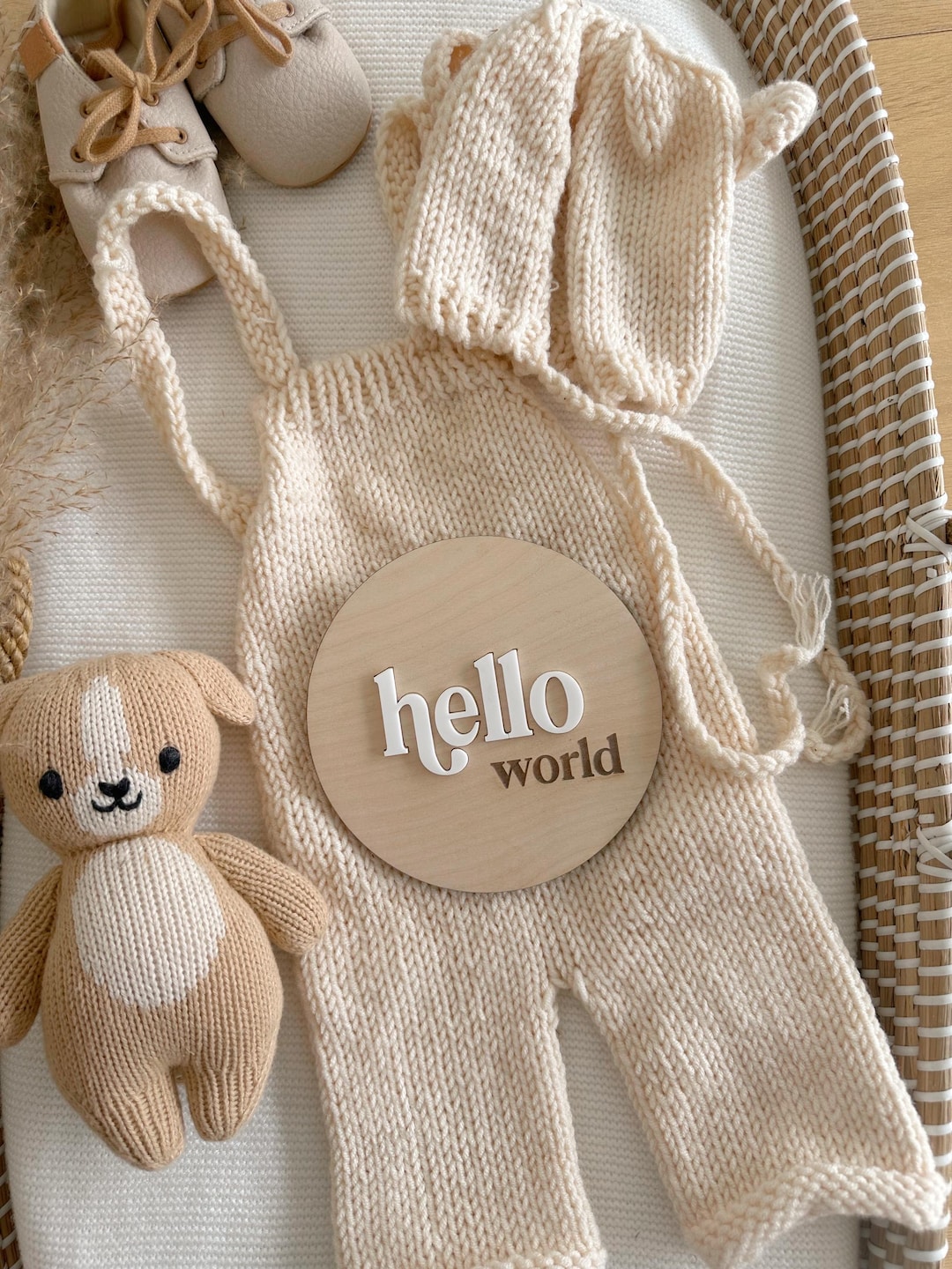 Hello World Baby Announcement | Birth Sign | Name Plate | Hello World ...