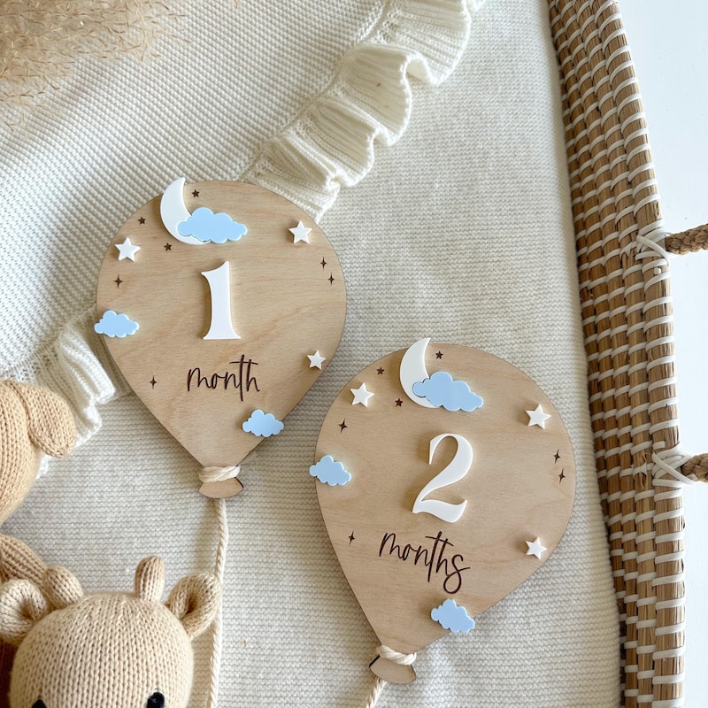 Wooden Paper Moon Prop - Etsy