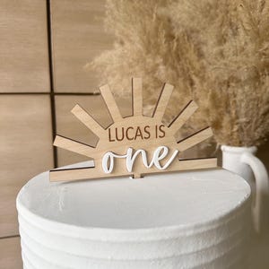 Sun Cake Topper | One Sun Cake Topper | Birthday Topper | First ...