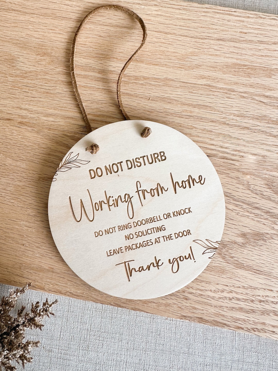 Work From Home Sign | Do Not Disturb Sign | No Soliciting | Do Not ...