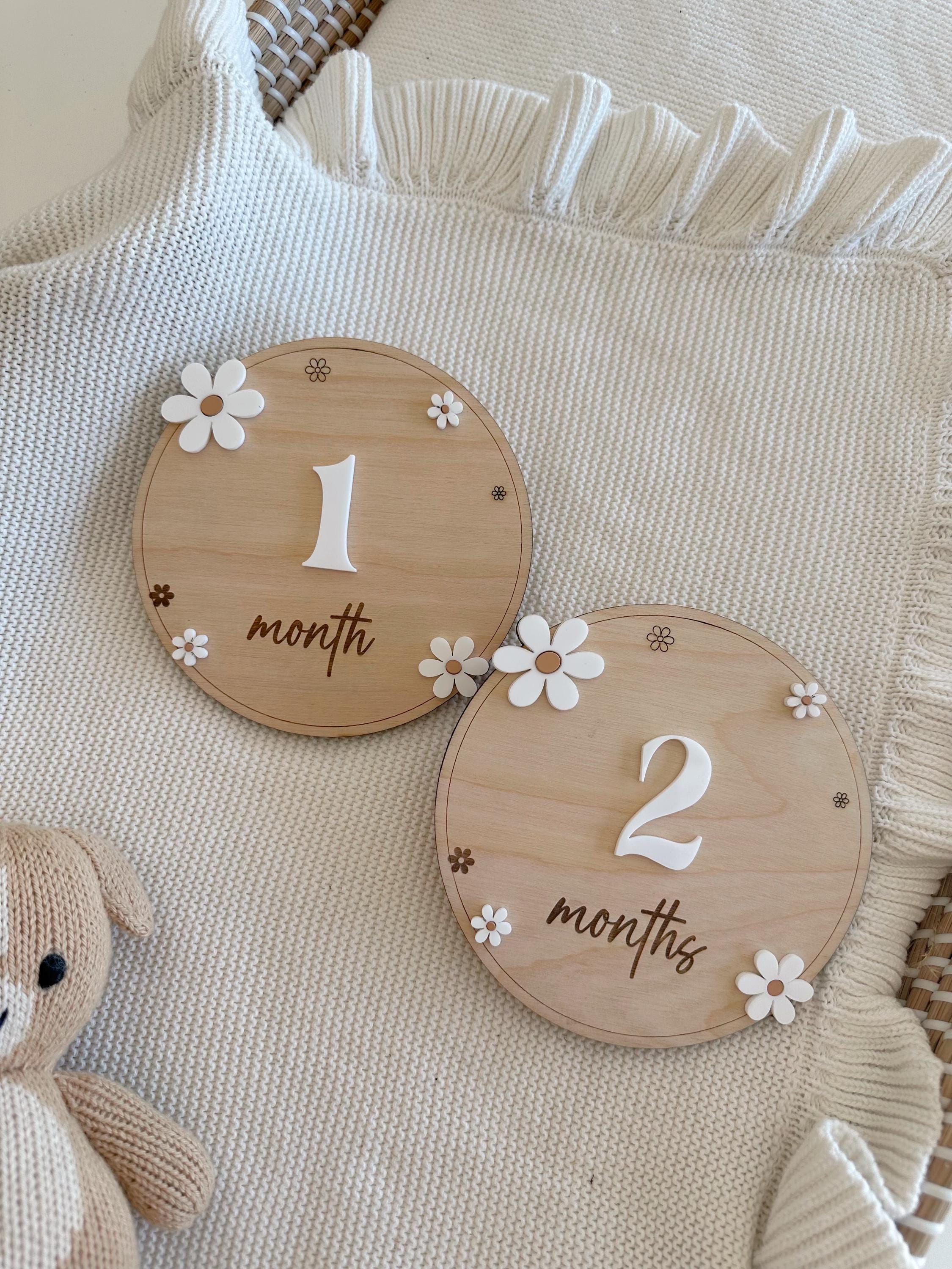 Daisy Flower Birth Sign | Baby Birth Announcement | Arched Wooden Birth ...