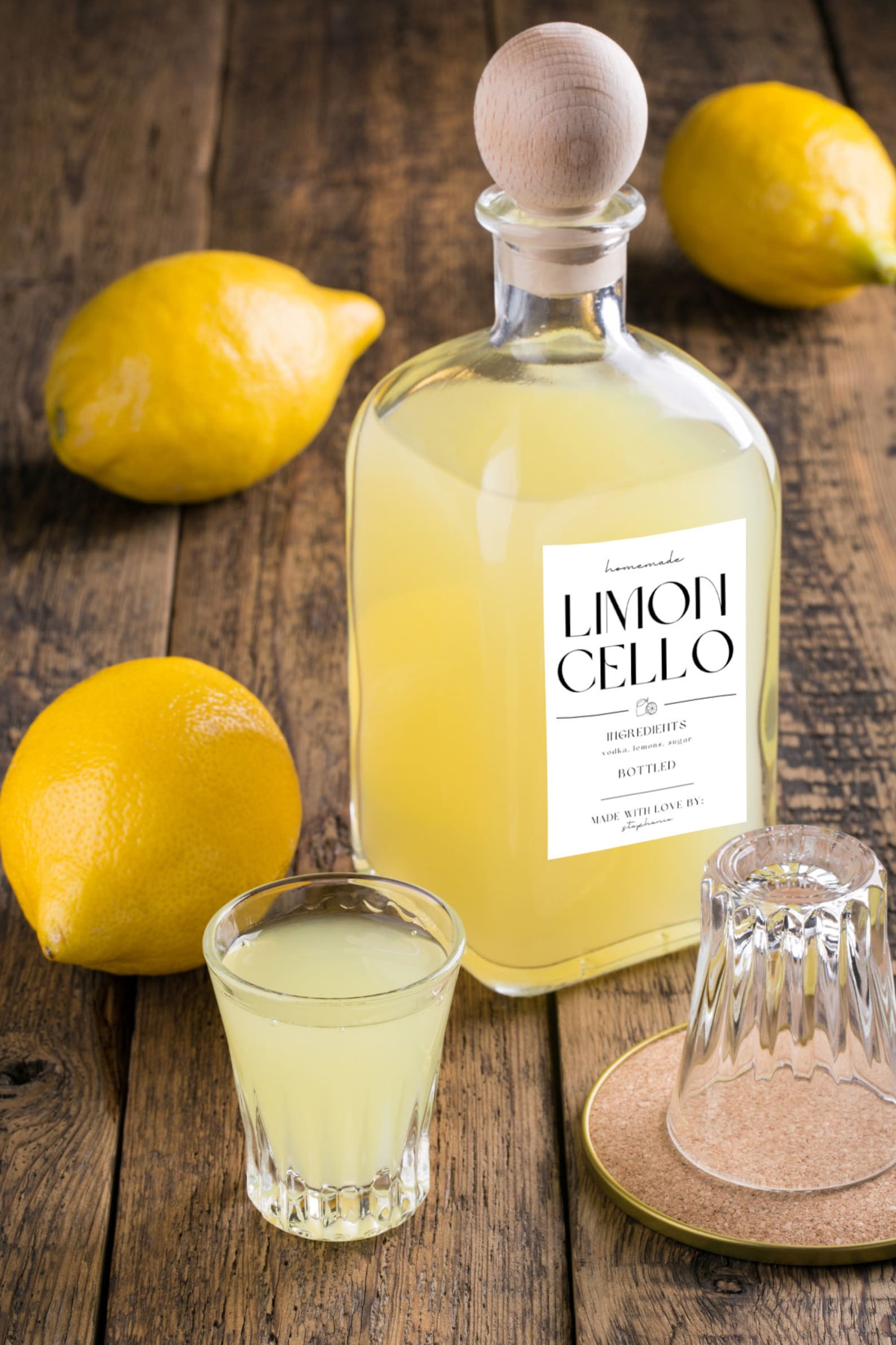 Homemade Limoncello Label Template - Etsy