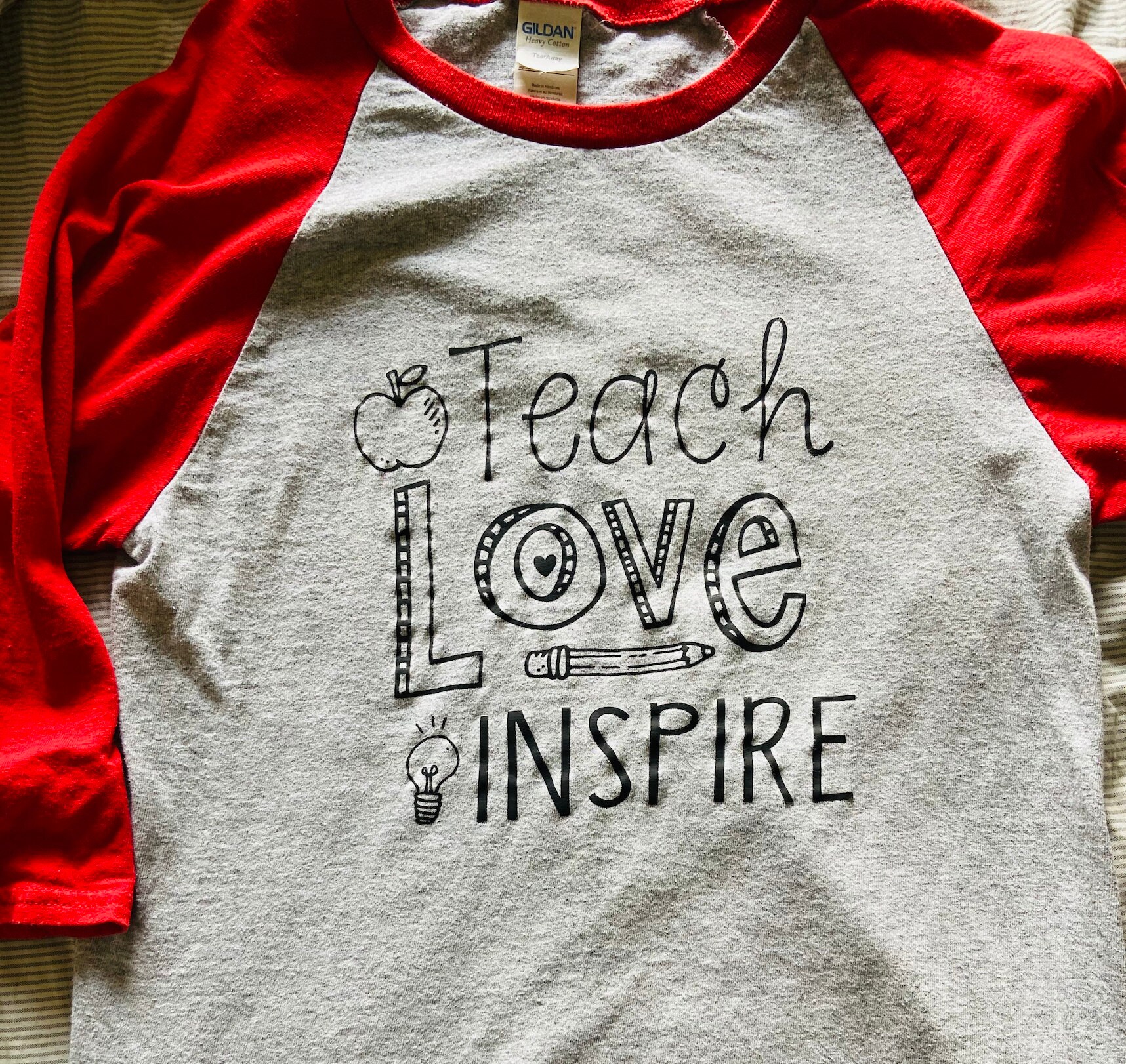 Teach Love Inspire SVG, Teacher Shirt SVG, Teacher Gift SVG, Cute ...