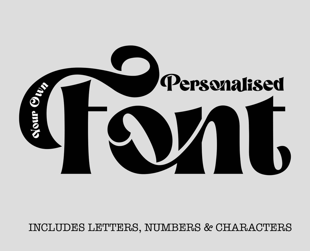 Your Own Personalised Font - Etsy