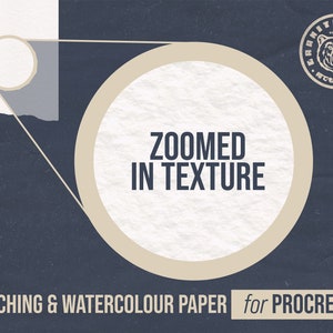 Sketching & Watercolour Procreate Paper Texture Plus 10 FREE Procreate ...