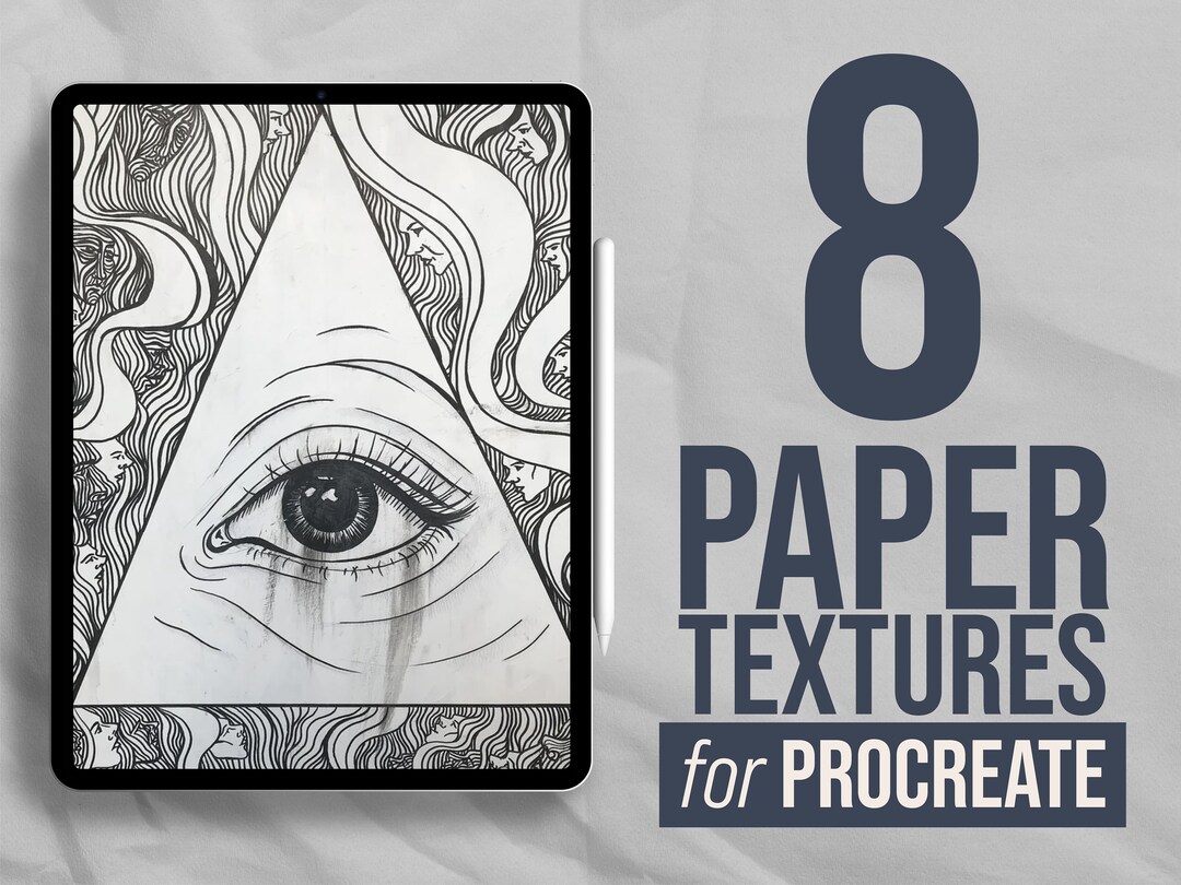 Eight Procreate Paper Texture Backgrounds Plus Ten Free Procreate ...