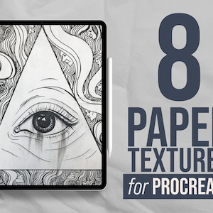 Eight Procreate Paper Texture Backgrounds Plus Ten Free Procreate ...