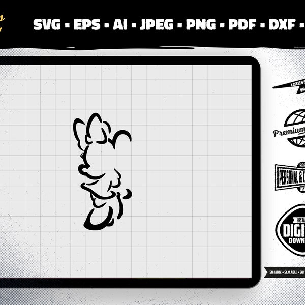 Minnie Shadow Jpeg - Etsy