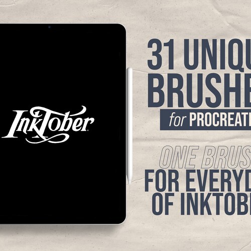 31 Unique Inktober Procreate Brushes - Etsy