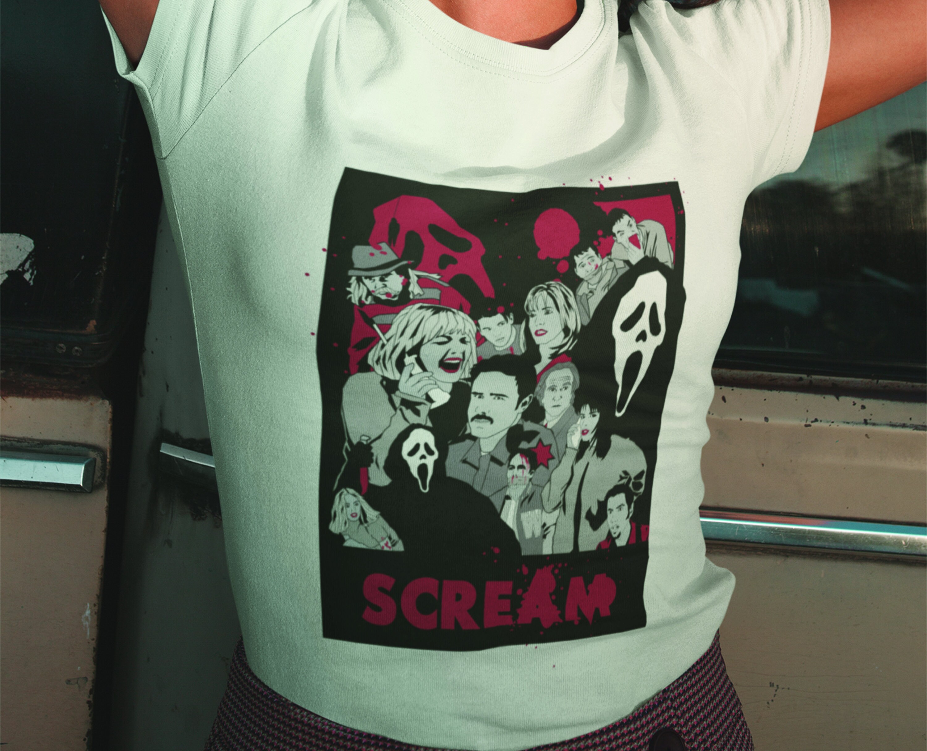 Scream Movie Horror Sublimation PNG High Resolution 300DPI - Etsy UK