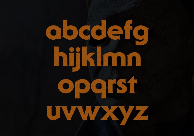 Myers Halloween Font - Etsy