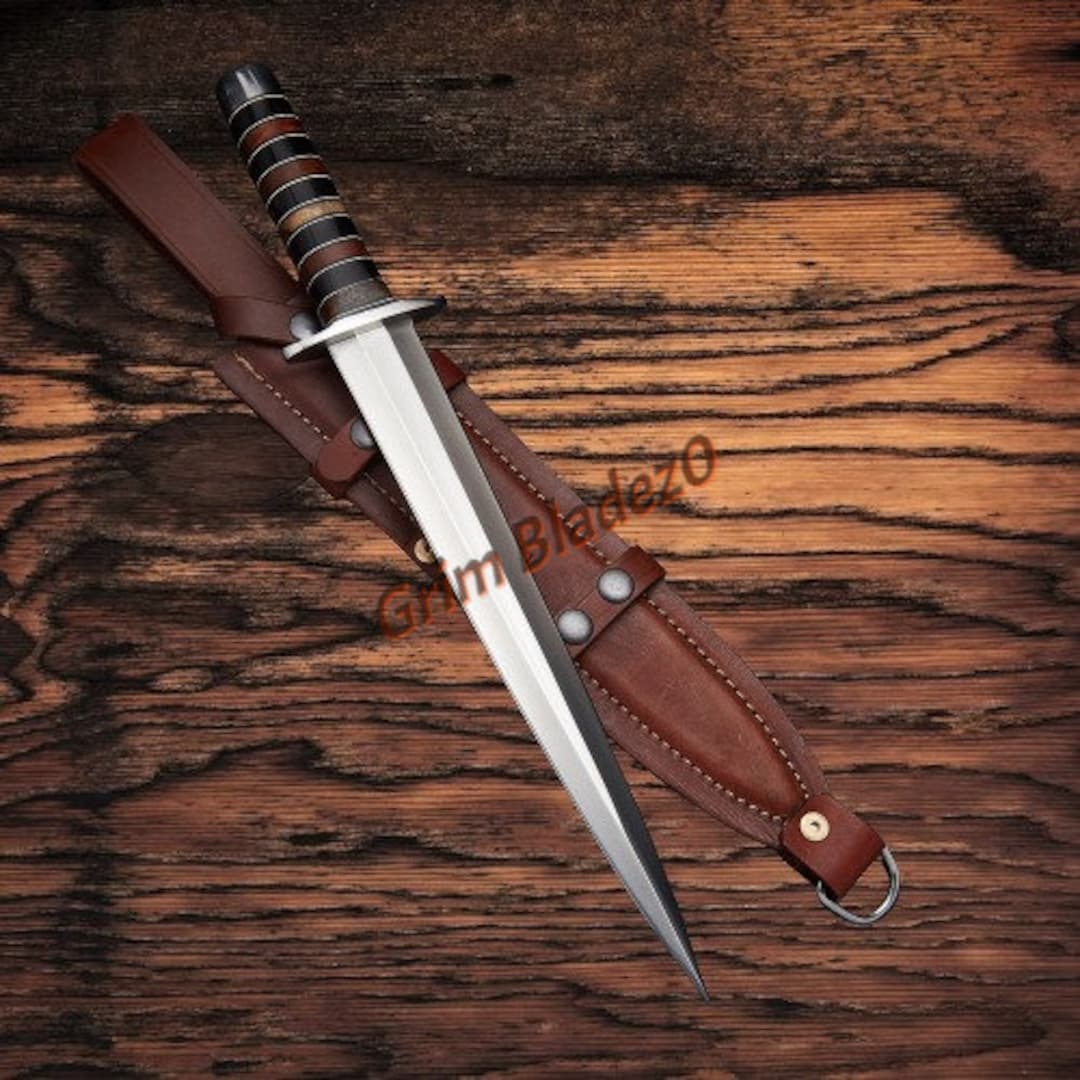 17 ARKANSAS TOOTHPICK Custom Handmade D2-tool Steel Dagger Knife With ...