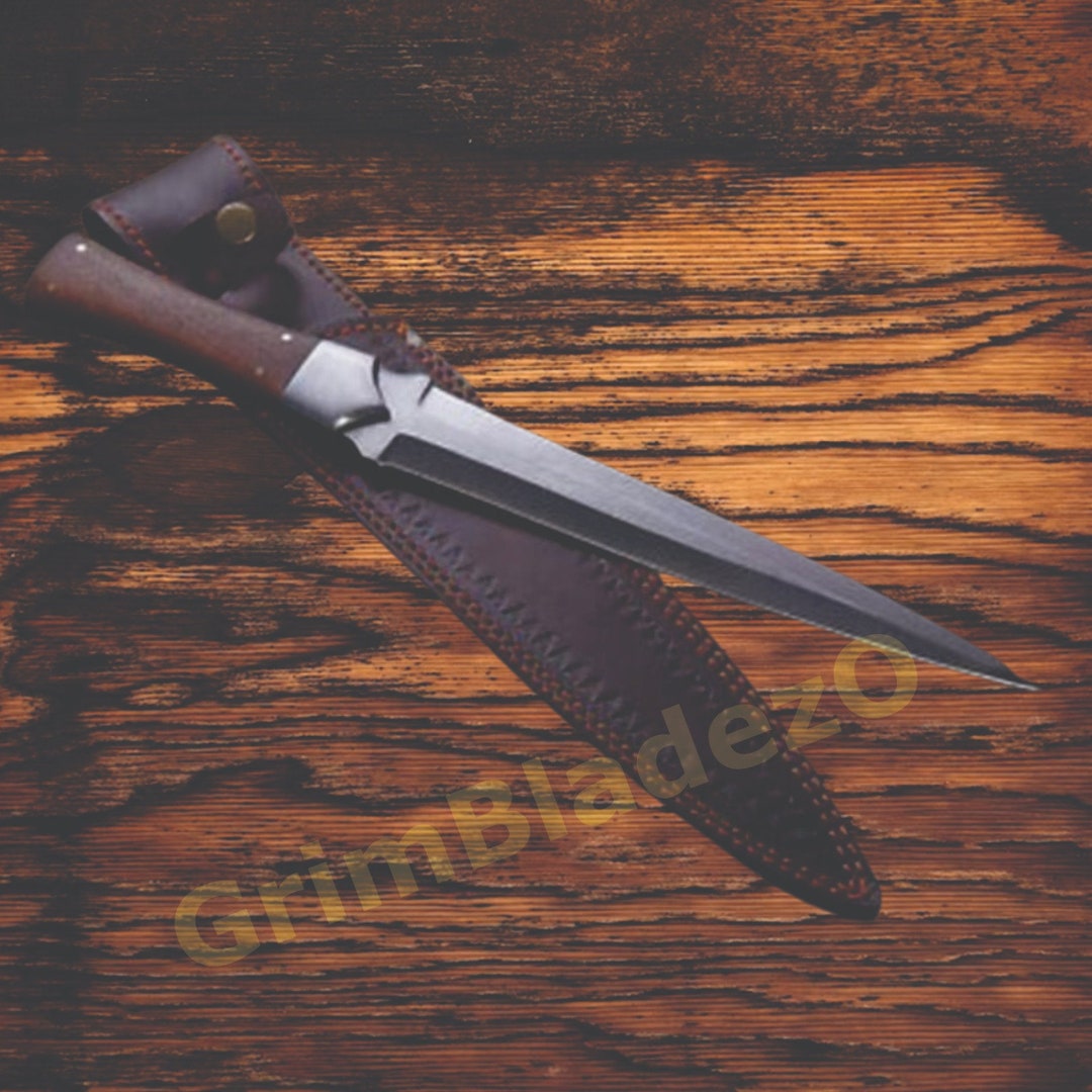 D2 Steel Boot Tactical Custom Handmade Double Edge Dagger Combat ...