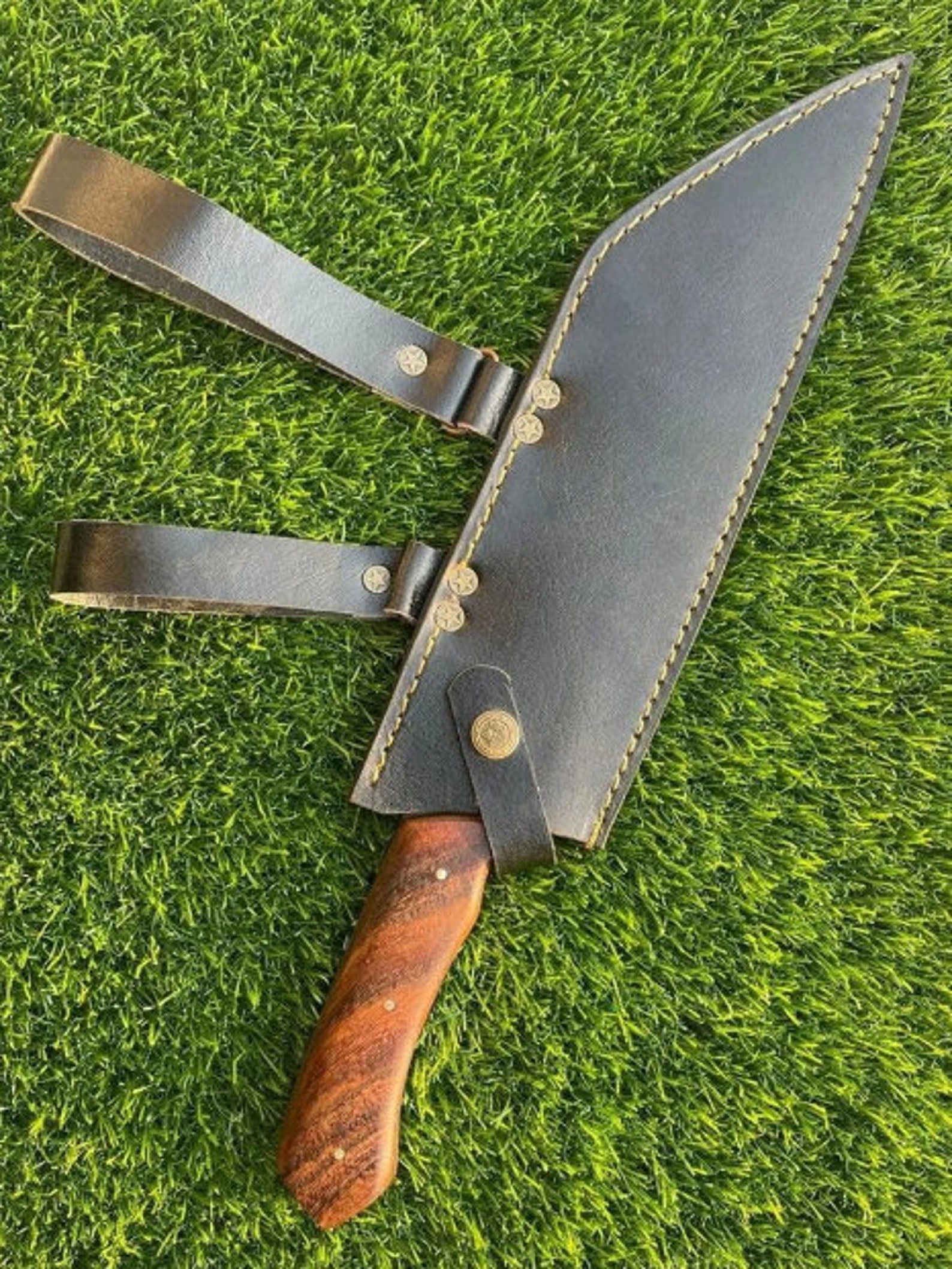 Hand Forged Personalized Engraved Viking Seax Knife/full Tang Knife ...