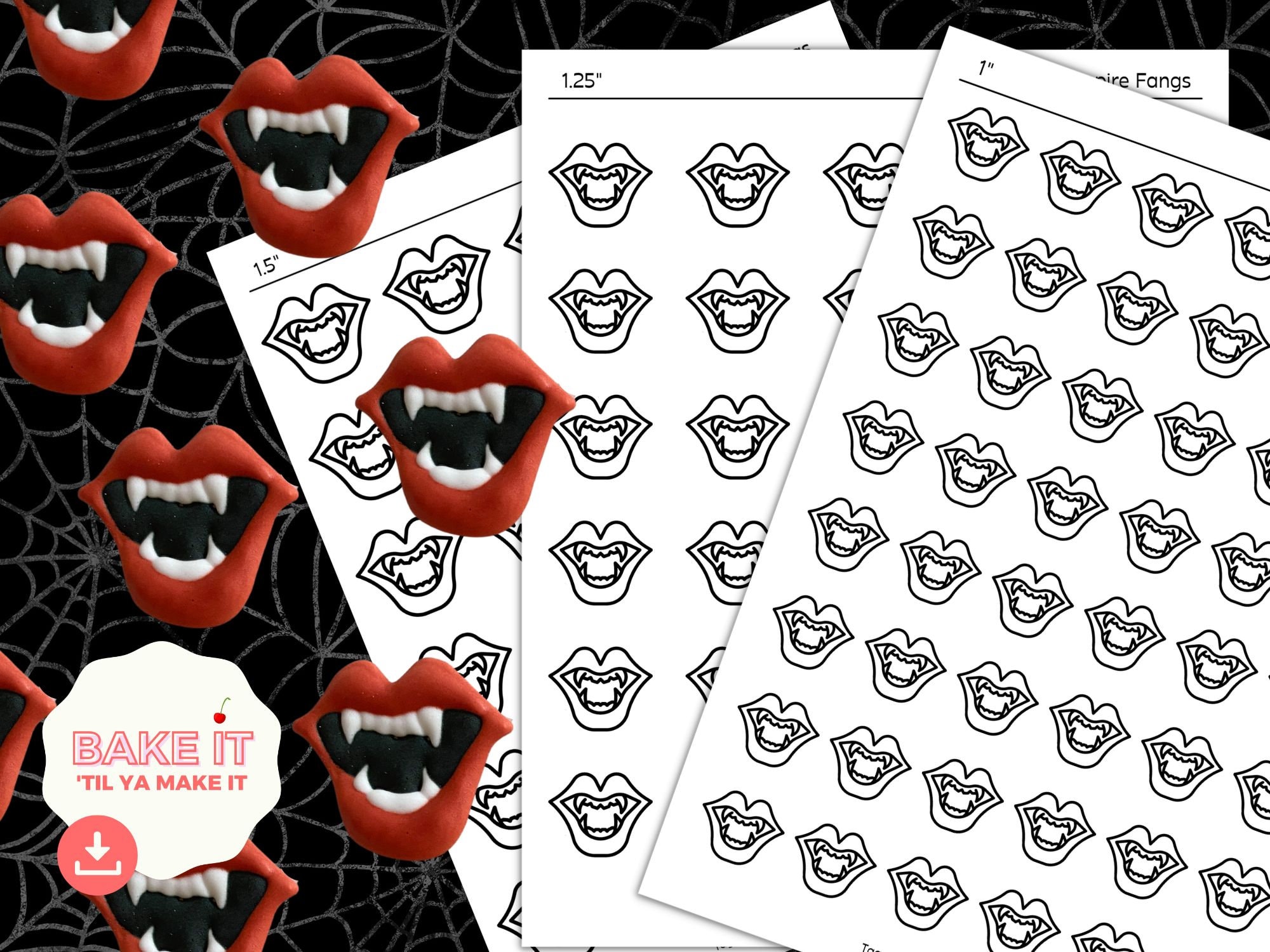 Vampire Fangs Template