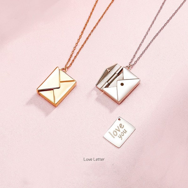 Envelope Necklace - Etsy