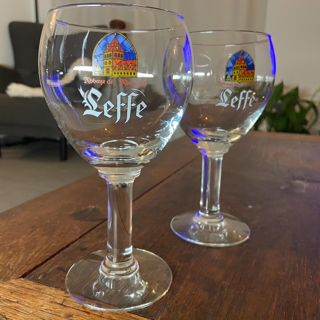 Vintage Set of 2 Beer Glasses From Leffe. Price per Set. - Etsy