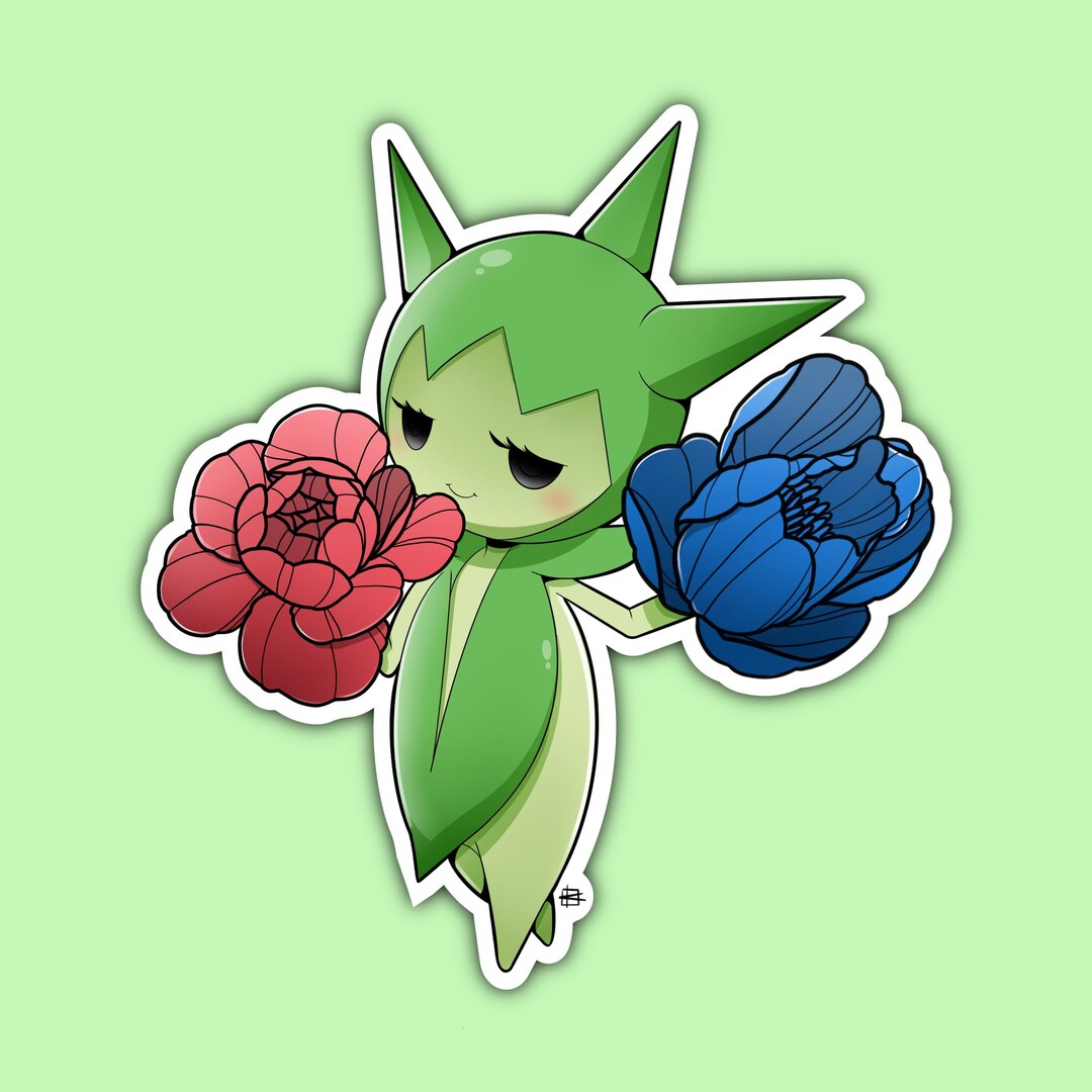 Roselia pokémon Sticker - Etsy