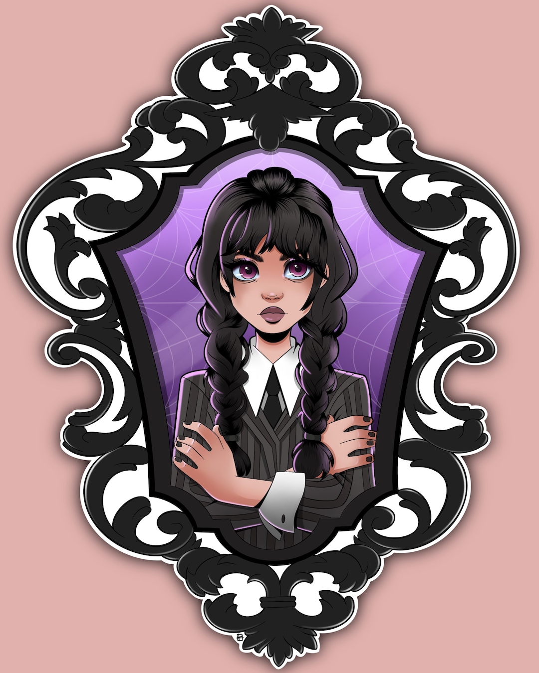 Wednesday Addams Sticker - Etsy