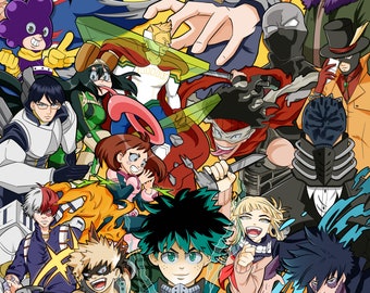 My Hero Academia Wall Collage - Etsy