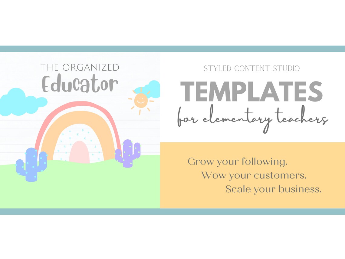 Elementary Teacher Instagram Templates Inspire Instagram - Etsy
