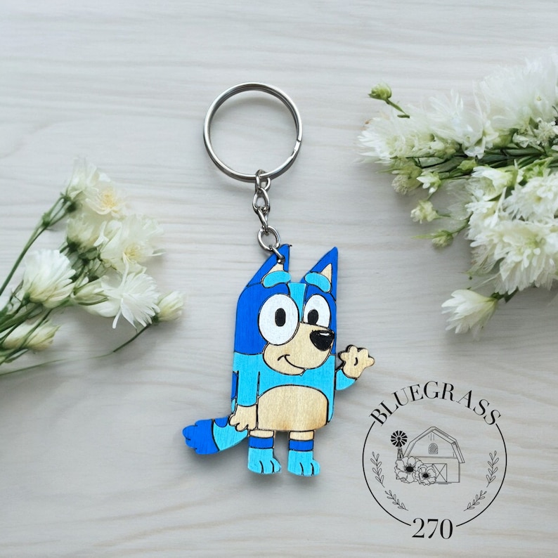 Bluey Keychain - Etsy