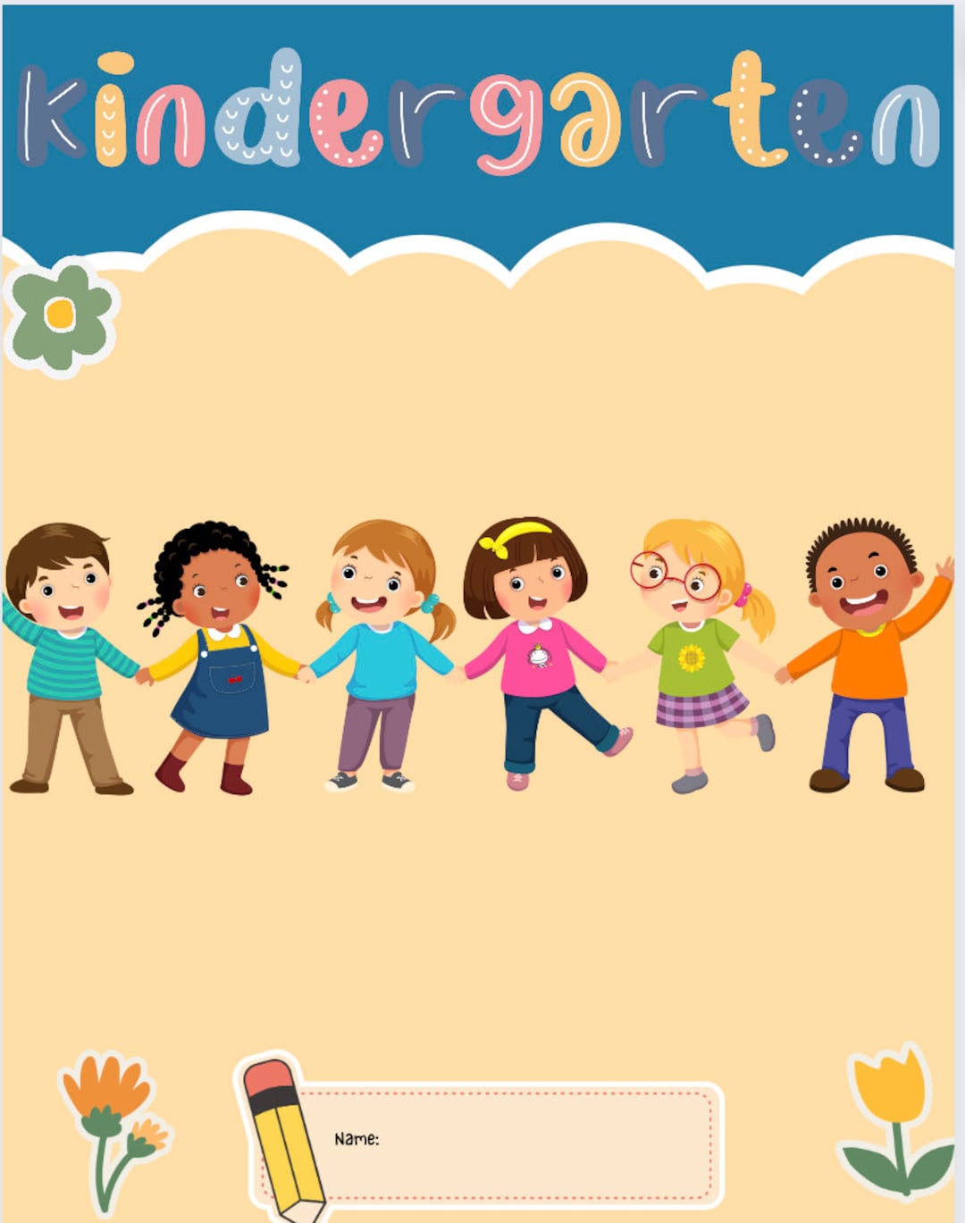 Activity Printable Kindergarten Workbook, Fun & Educational Learning ...