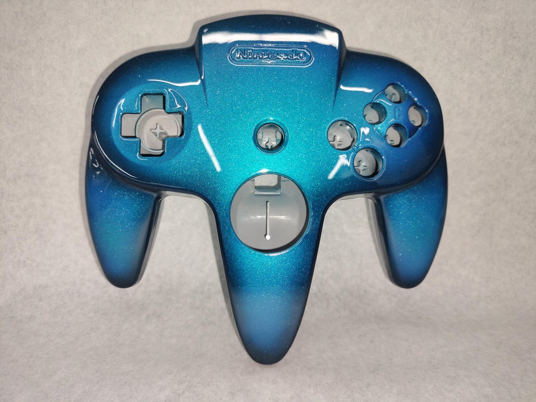 Custom N64 Controller Shell (high-metallic Blue/black) Automotive ...