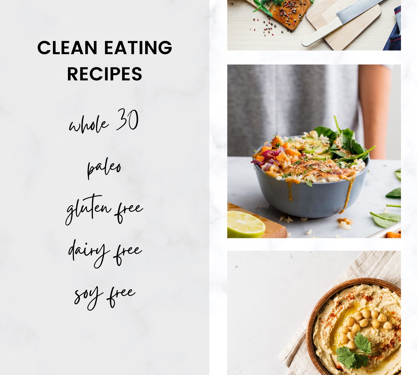 Clean Eating Ebook, Customizable Ebook Template, Recipe Template ...