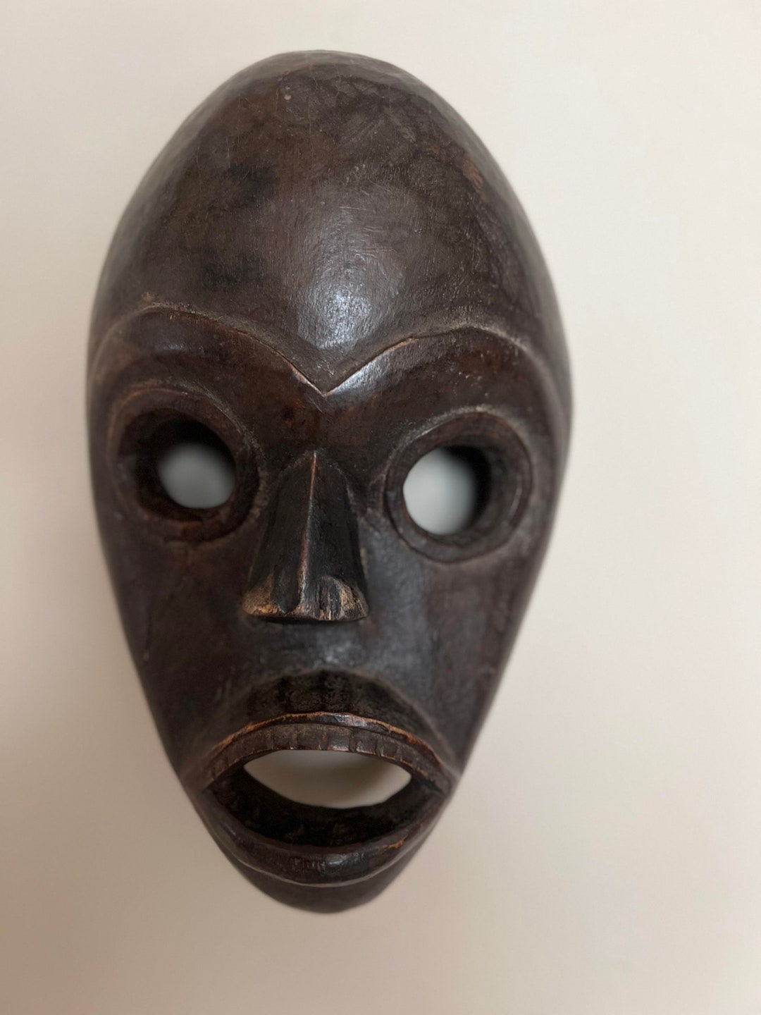 Dan Tribe African Mask: Liberian Art Deco, 14" Wood Mask - Etsy