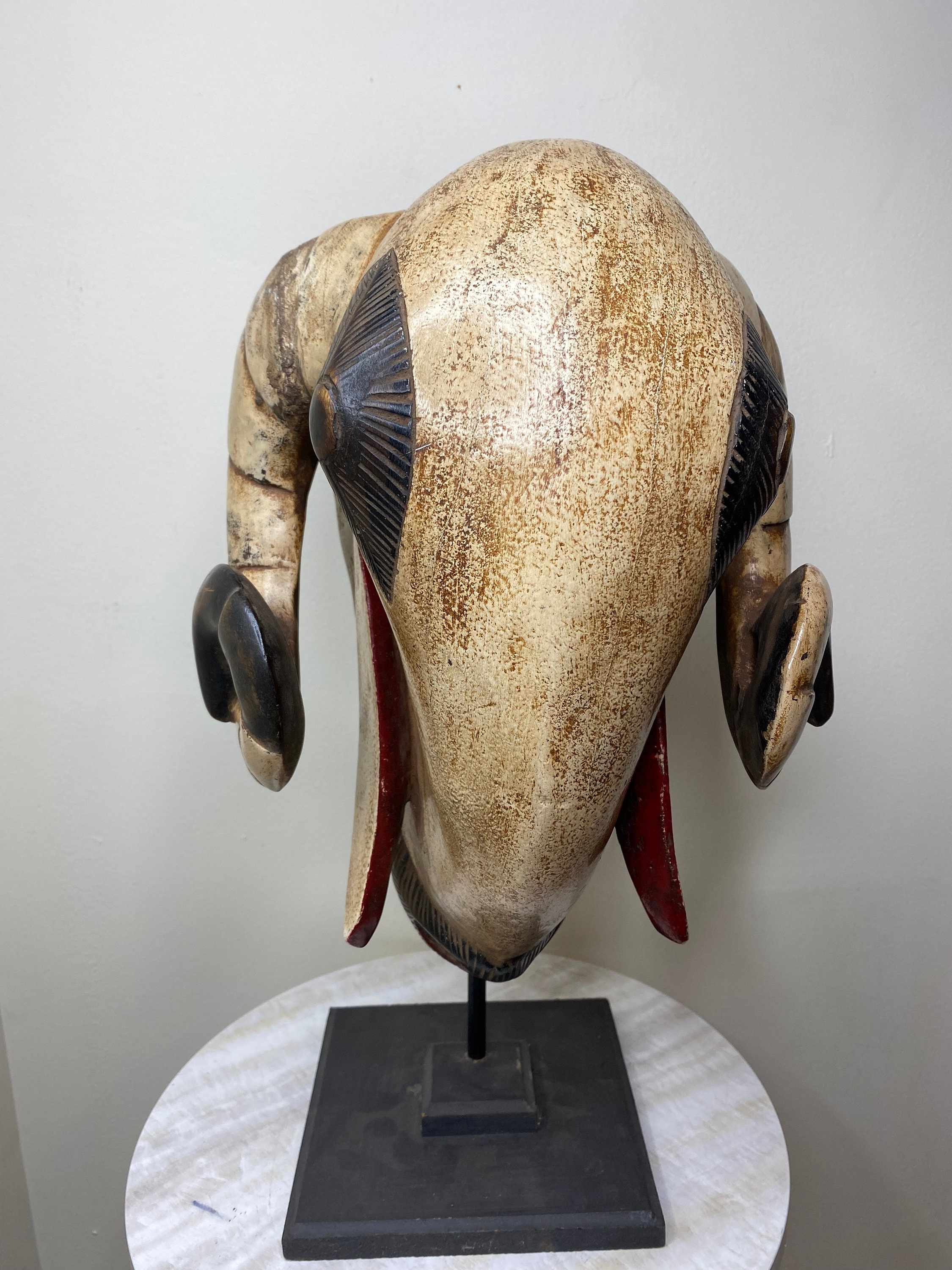 Vary Large African Mask Baule Tribe Ram Head Mask 14 X - Etsy